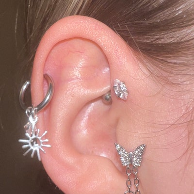 16G Stardust Septum Ring/daith Earring/septum - Etsy