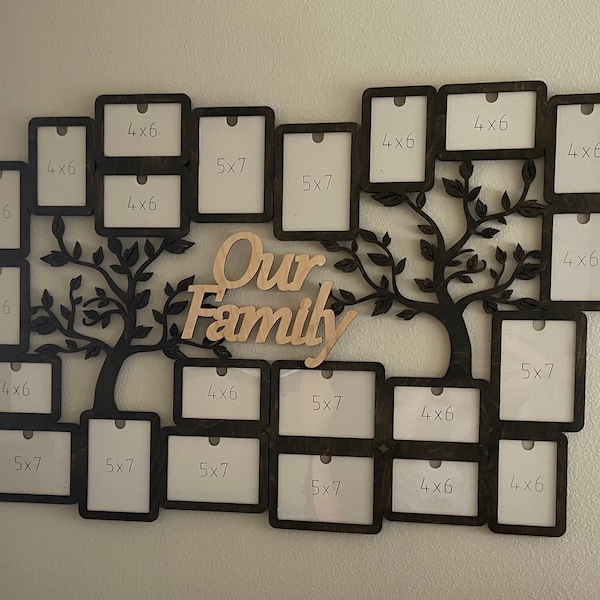 Large Picture Frame Collage Big Photo Frame Family Tree Collage Custom ...