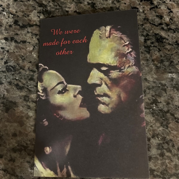 Horror Anniversary Card - Greeting Card - Halloween - Frankenstein ...