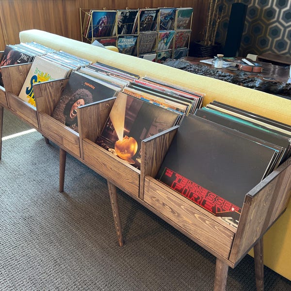 Record Player Stand, Vinyl End Table, Vinyl Console - Etsy