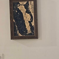 Muskrat Lake Map, Custom Wood Map, Custom Lake Art, 3D Wall Art ...