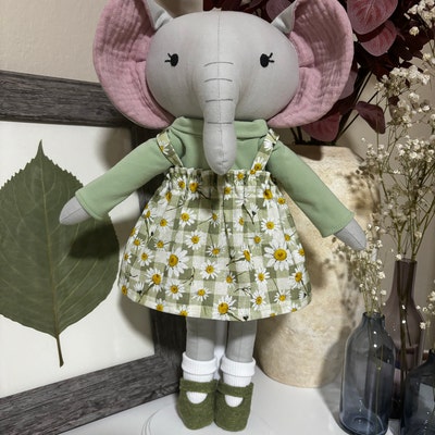 Elephant Sewing Pattern PDF Make a Stuffed Elephant Doll / Stuffed ...