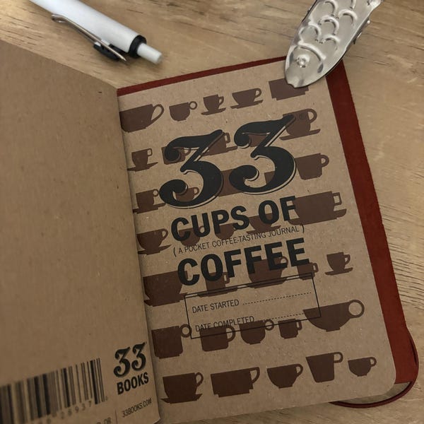 Original Coffee Journal - 33 Cups of Coffee Notebook and Diary - Etsy