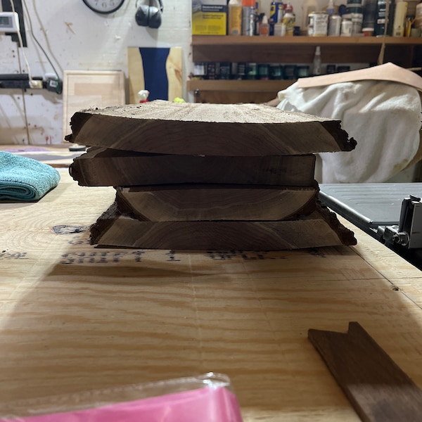 Black Walnut Rough Sawn Live Edge Slabs 2ft Long and 1 1/4" to 1 1/2 ...