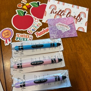 Teacher Crayon Box Magnetic Bookmark, Teacher Appreciation Gift ...
