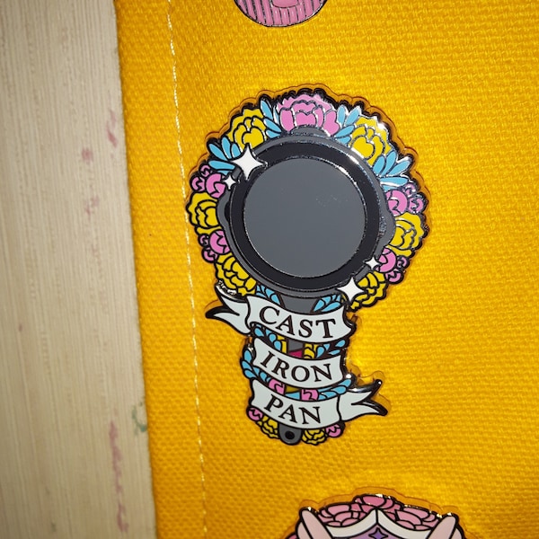 Cast Iron Pan Enamel Pin - Etsy
