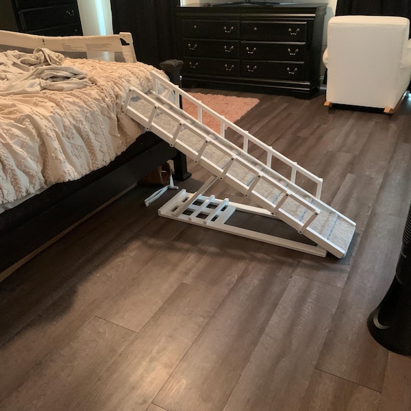 Pet Ramp With Foldable Rails | 4 Height Levels | Adjustable | Steps - Etsy