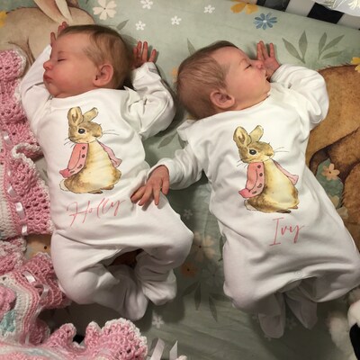 Peter Rabbit Girls Baby Outfit, Baby Girls Clothes, Peter Rabbit Baby ...