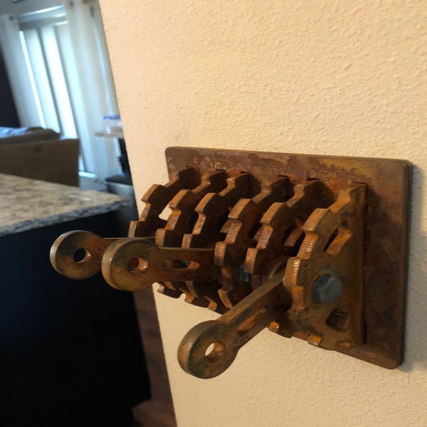 Steampunk Triple Light Switch Cover W/ Center Cutouts & Levers / Gear ...