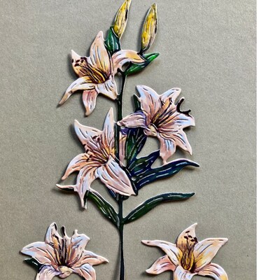 6 Pretty Rectangle Die Card Cut Outs Plus 1 Bonus Floral Card for ...