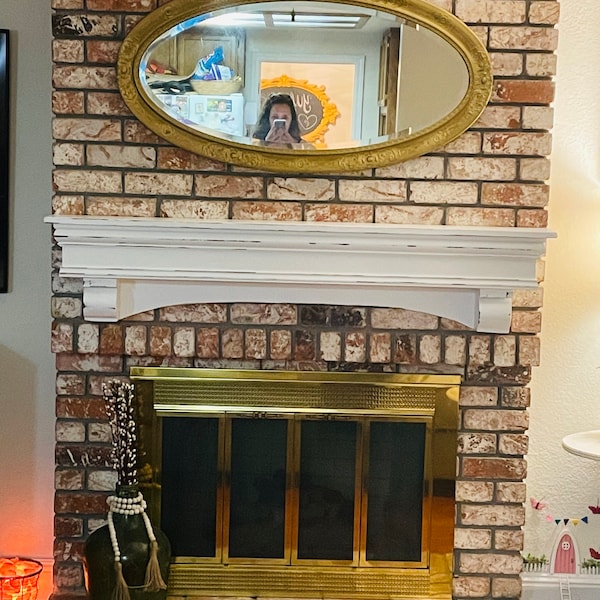 Vintage Mantle, French Country Mantle With Corbels, Fireplace Mantle ...