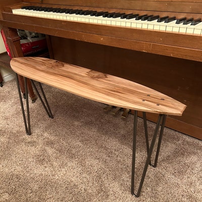 5 Peak Wood Mountain Shelf With Hanging Posts 42X24.5X3. Geometric Wall ...