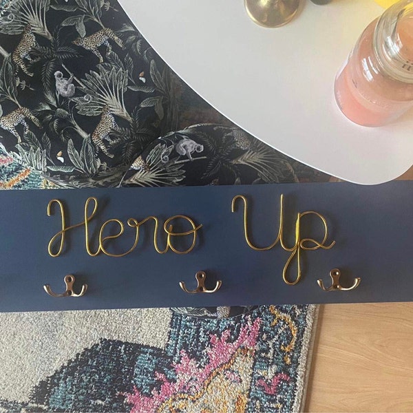 Gold Wire Name, Custom Wire Sign, Shelf Name Decor, Wired Words, Gold ...