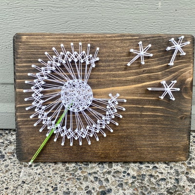DIY Dandelion String Art Kit - Etsy