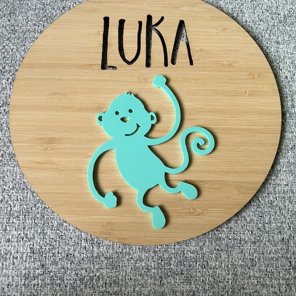 KOALA Personalised Wooden Wall-door Hanging-nursery Decor-plaque-kids ...