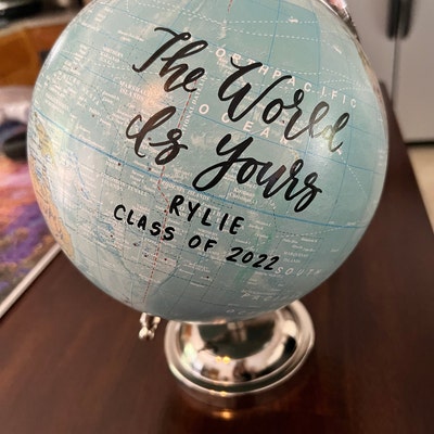 Graduation Globe Gift for Boy Class of 2023 Blue Globe the - Etsy