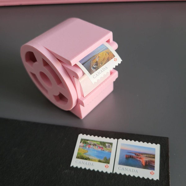 Postage Stamp Dispenser, Holds 50 - 100 Stamp Coil, Desktop Version ...