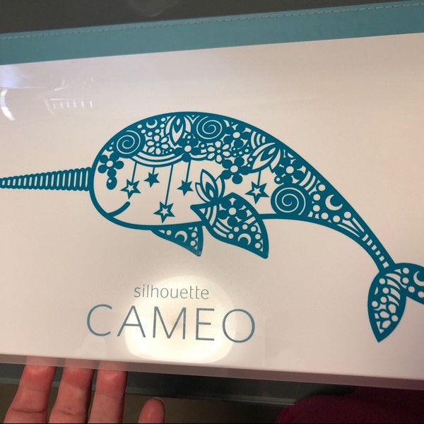 Zentangle Narwhal Paper Cut Svg / Dxf / Eps / Files and Pdf / Png ...