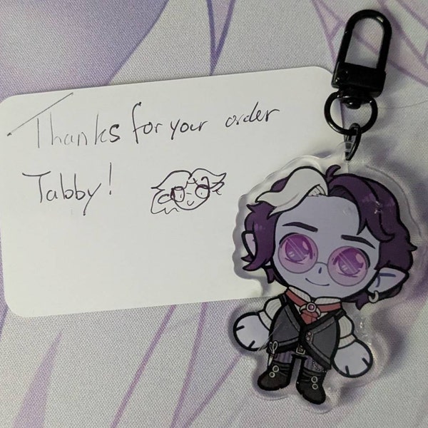 Palia Romanceable Npc's Double Sided Clear Acrylic Charm, Reth, Tish ...