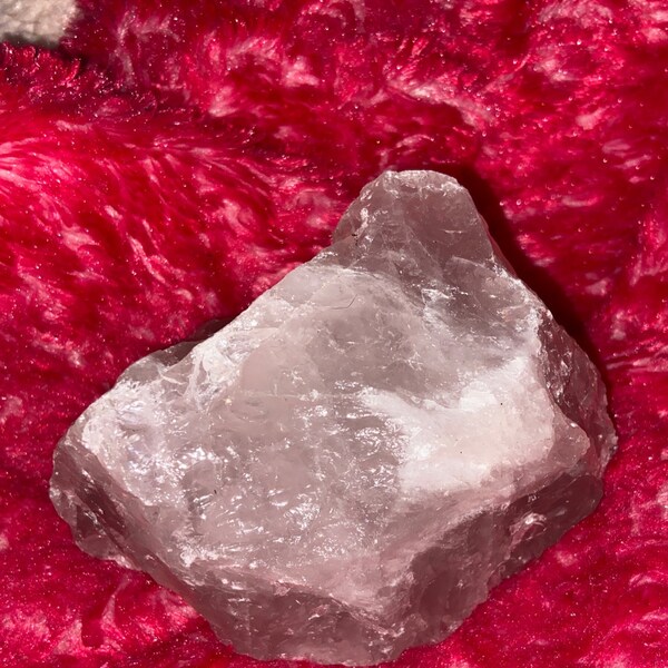 Raw Rose Quartz Crystal Geode Healing Cluster Love Healing SME24 - Etsy