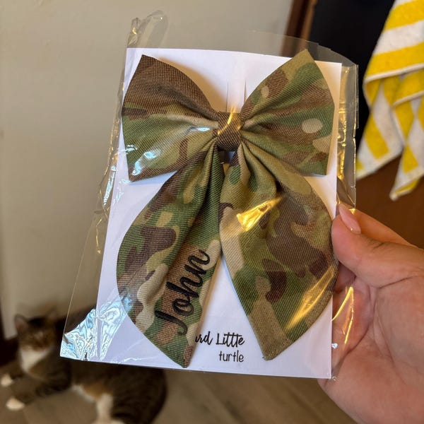 Large Personalized Fable Bow, Military Bow, Hair Accessories, Marine ...