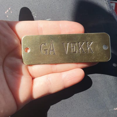 Custom Hand Punched Hotel Room Numbers Locker Numer Tag Industrial Tag ...