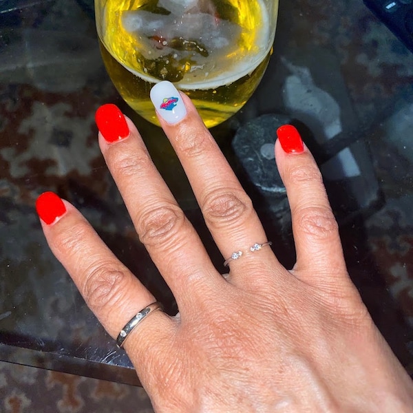 NHL Team Logo Nails - Etsy