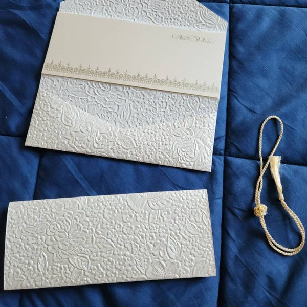 Wedding Congratulations Card With Money Folder, Money Envelope, Gift ...