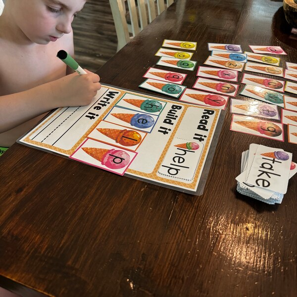 Ice Cream Sight Words, Preschool Worksheet, Preschool Printable ...