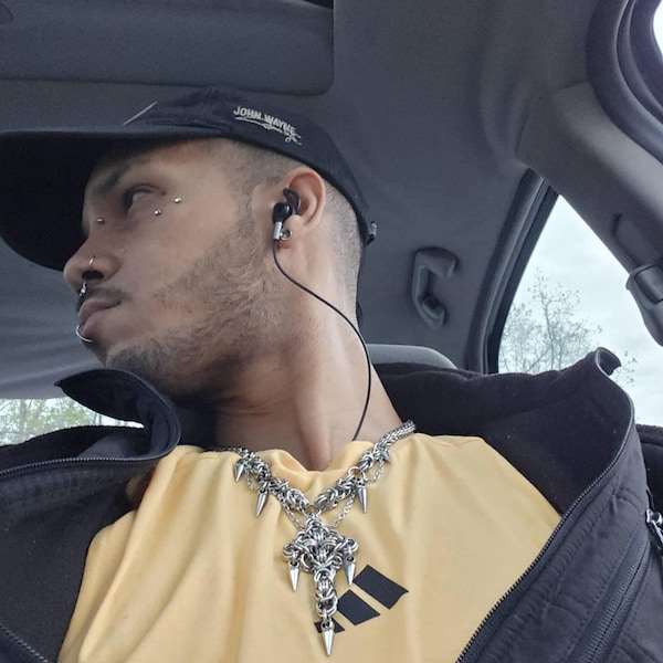 PIERCED 2 BRACELET - Stainless Steel Chainmaille Goth Alternative ...