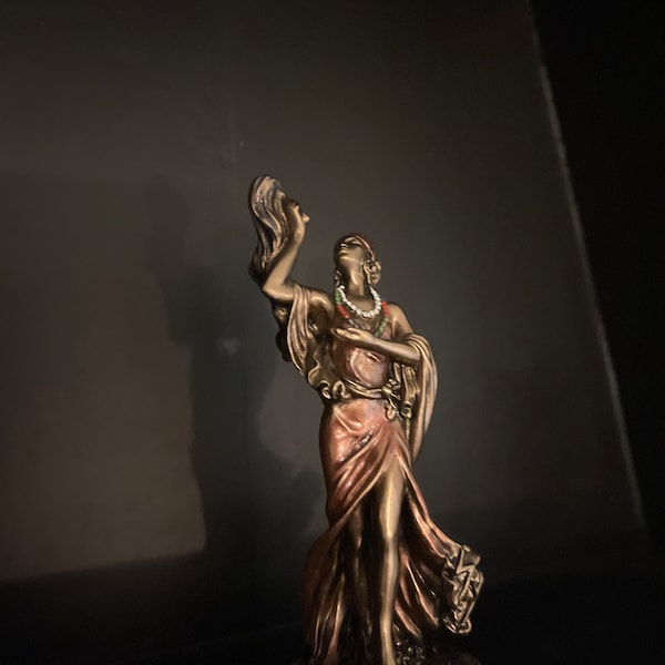 Vintage Oya Mini Statue - Small Orisha of Winds, Lightning, Death and ...
