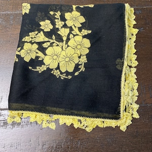 Turkish Traditional Oya Lace Blue Scarf - Etsy