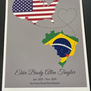 Exchange Student Map Raleigh North Carolina USA Matera - Etsy