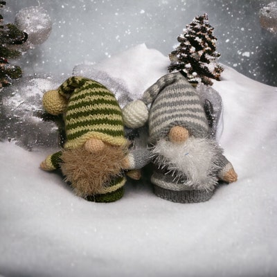 PDF Knitting Pattern Santa Gonk Xmas Gnome Toy Ornament & Chocolate ...