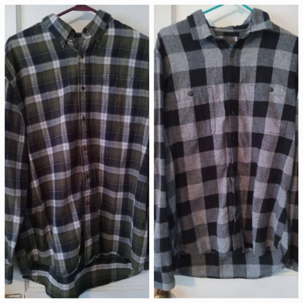 Vintage Mystery Unisex Flannel, Fall Flannel - Etsy