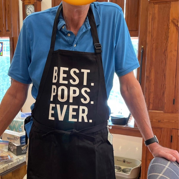 Pops Apron, Pops Cooking Gift, New Pops Gift, Pops Christmas Gift, Pops ...