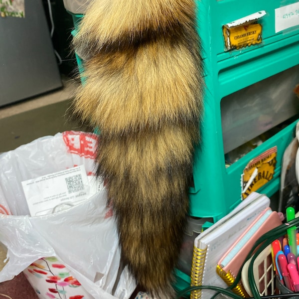 Red Fox Tails With Keychain Option - Etsy