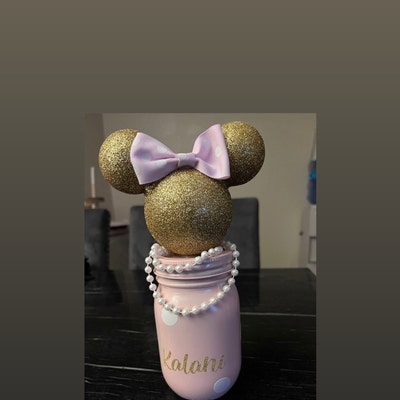 Mickey Minnie Mason Jars Centerpiece - Etsy