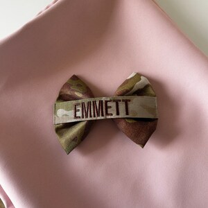 Army Name Tape Bow, Military Bow, Personalized, Air Force Bow, Hair ...
