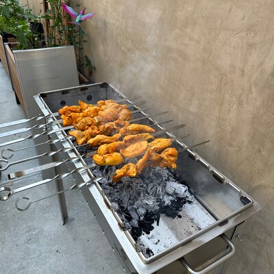 Large Heavy-duty STAINLESS Steel BBQ Grill / MANGAL 11 Ga 3mm - Etsy