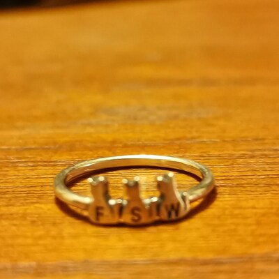 925 Silver Cat Family Ring,cat Ring,cat Lover Gift,animal Ring,family ...