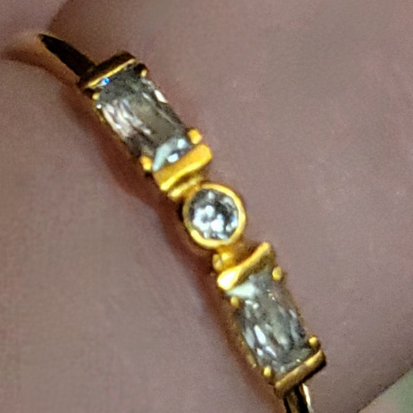 Initial Morse Code Ring by Caitlyn Minimalist Diamond Ring With ...