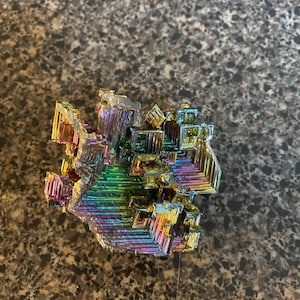 AAAA Rainbow Bismuth Cluster, Bismuth Crystal, Lab Grown Stone, Bismuth ...