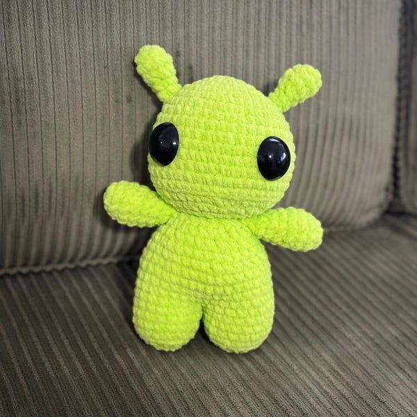 Space Alien Crochet Pattern, Crochet Alien Pattern, Amigurumi Alien ...
