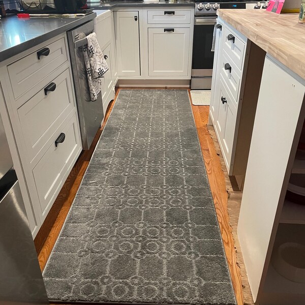 39-inch EXTRA WIDE WIDTH Hallway Kitchen Laundry Runner Rug Mat, Non ...