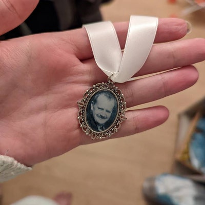 Memory Remembrance Bouquet Charm Locket Brooch Personalised - Etsy UK