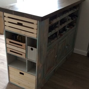 Contemporary Kitchen Island in Copper. Breakfast Bar. Dining | Etsy UK