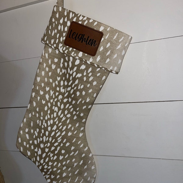 ONE (1) Golden Yellow and White Whimsical Jester Christmas Stocking ...