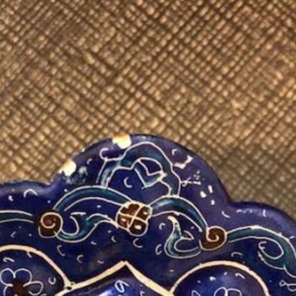 Mid Century Modern Enamel & Wood Box - Style of J. Capo Esmaltes ...