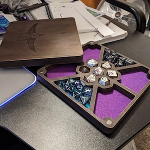 Personalized Dice Box Dice Holder 7 Set Wyvern Dice Vault - Etsy